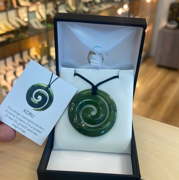 Greenstone Closed Koru 40mm – Jade Kiwi