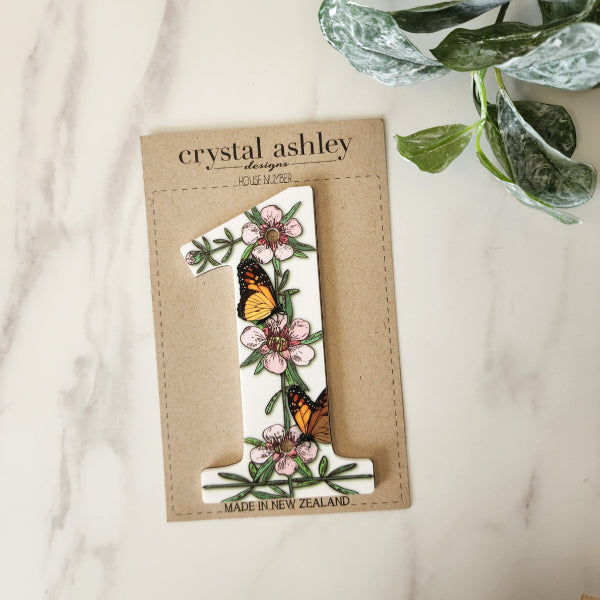 Floral House Numbers – Jade Kiwi