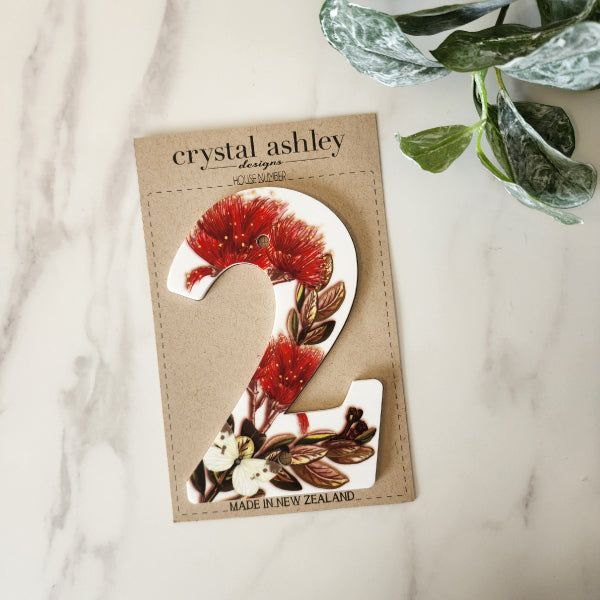 Floral House Numbers – Jade Kiwi